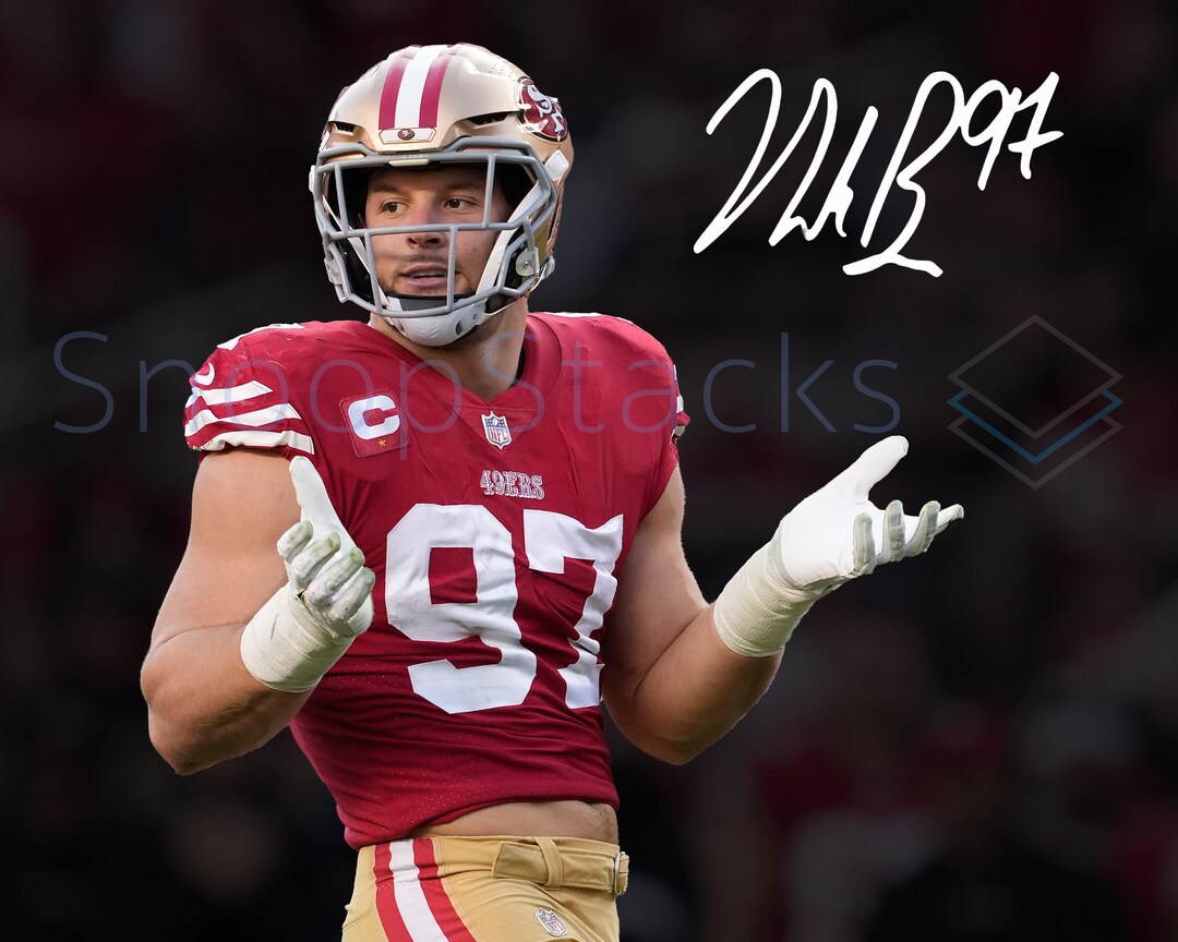 Nick Bosa Signed 8x10 Glossy Photo Autographed RP Signature Print ...