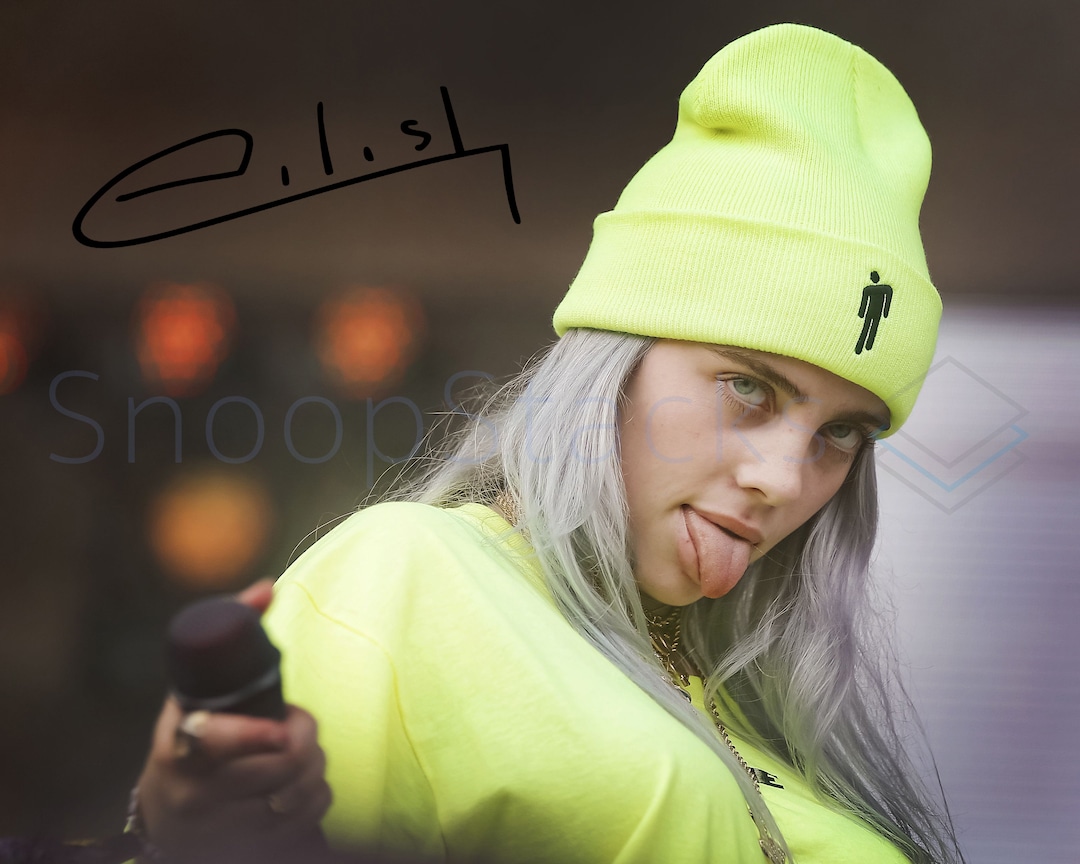 Billie Eilish Signed 8x10 Glossy Photo Autographed RP Signature ...