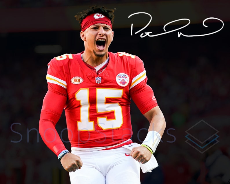 Patrick Mahomes 8x10 Glossy Photo RP Autograph Signature Unique ...