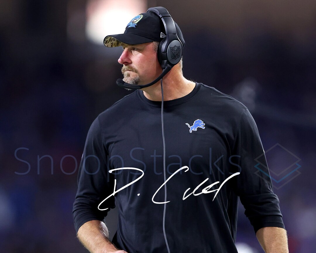 Dan Campbell Signed 8x10 Glossy Photo Autographed RP Signature ...