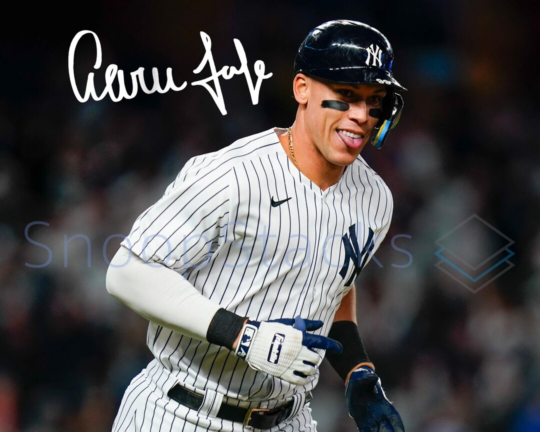 Aaron Judge Signed 8x10 Glossy Photo Autograph RP Signature Poster Wall ...