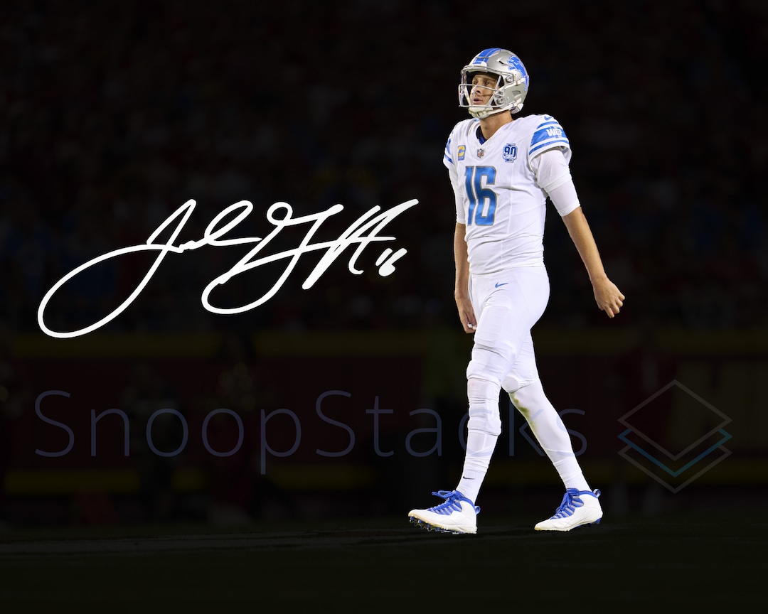 Jared Goff Signed 8x10 Glossy Photo Autographed RP Signature Photograph ...