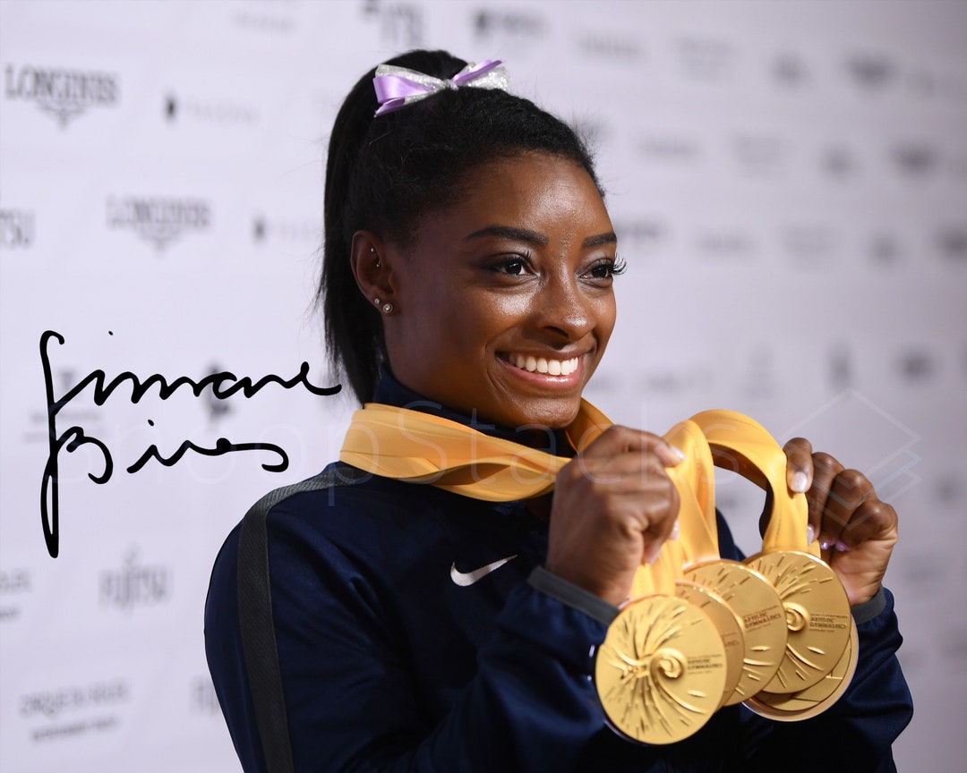 Simone Biles 8x10 Glossy Photo RP Autograph Signature Unique Photograph ...