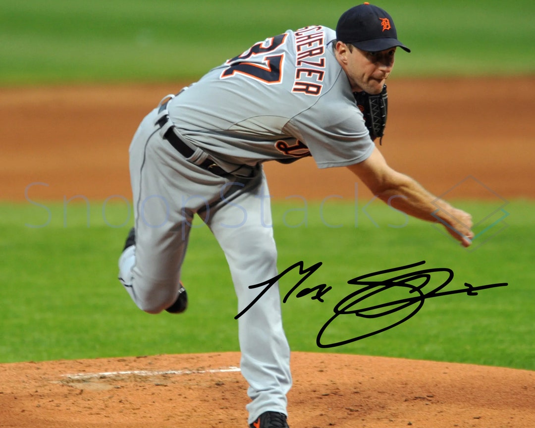 Max Scherzer Signed 8x10 Glossy Photo Autographed RP Photograph Print ...