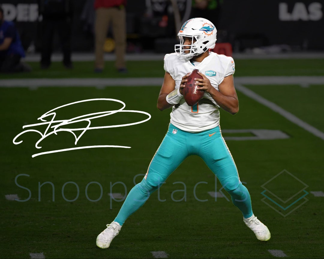 Tua Tagovailoa Signed 8x10 Glossy Photo Autographed RP Signature ...