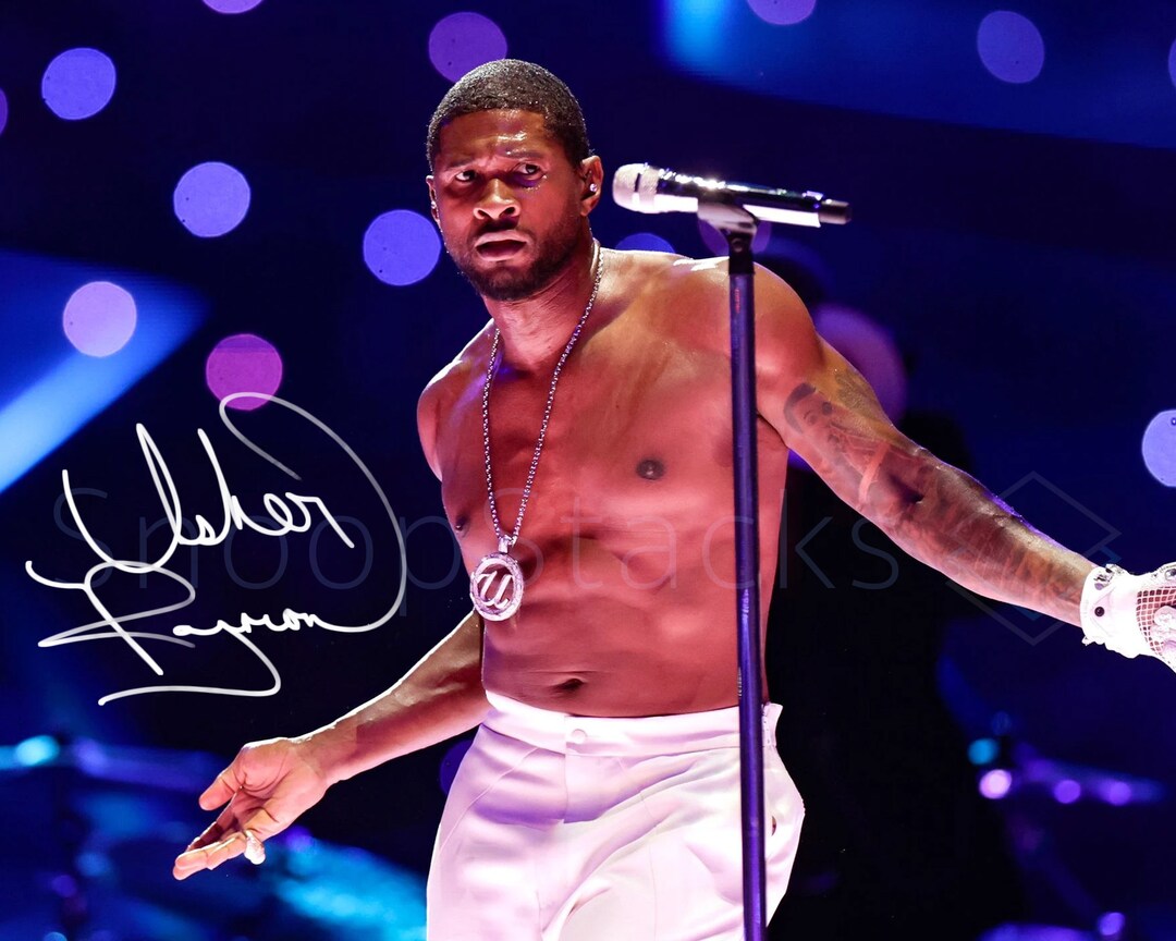 Usher Raymond Signed 8x10 Glossy Photo Autographed RP Signature ...