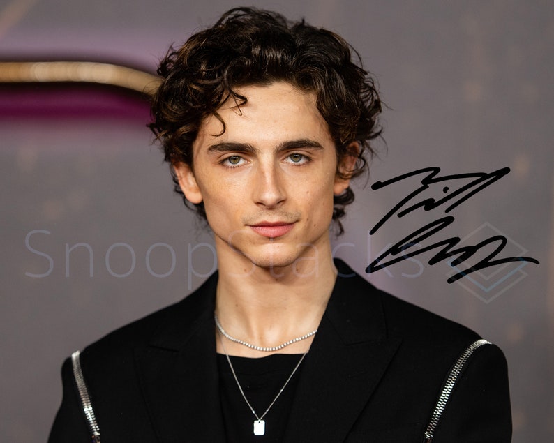Timothée Chalamet Signed 8x10 Glossy Photo RP Autograph Photograph ...