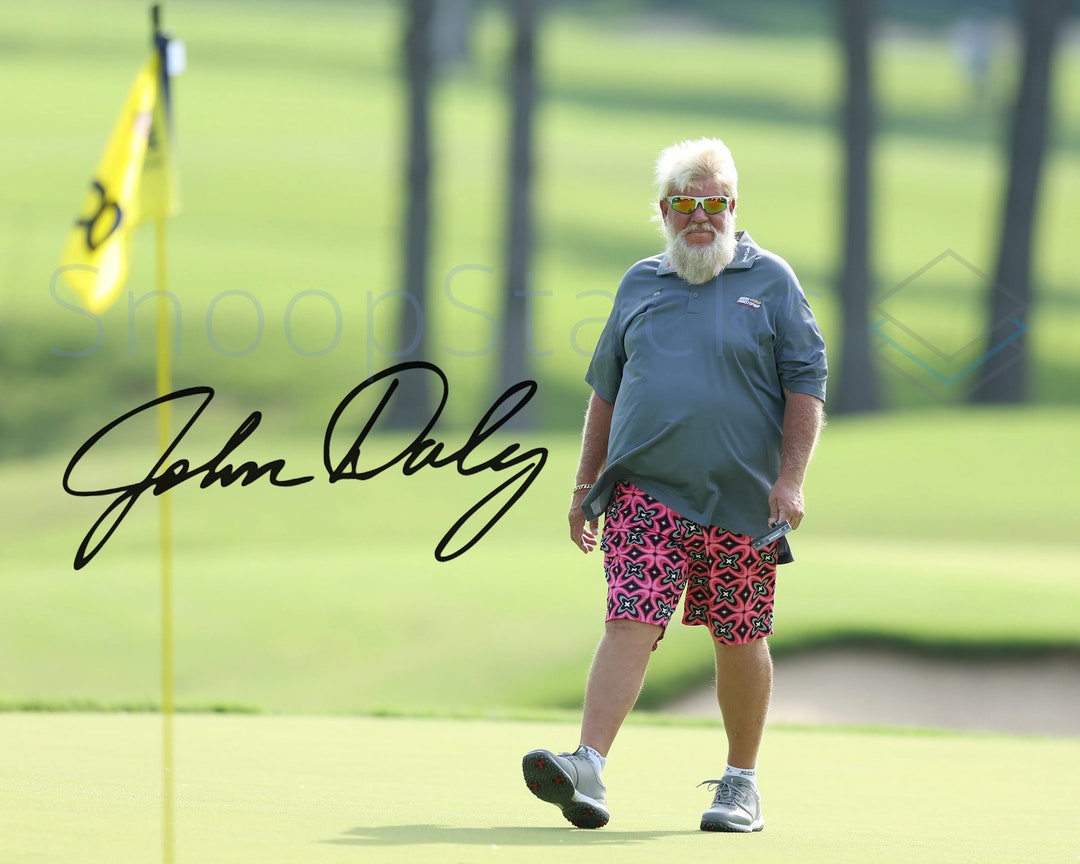 John Daly Signed 8x10 Glossy Photo Autographed RP Signature Photograph ...