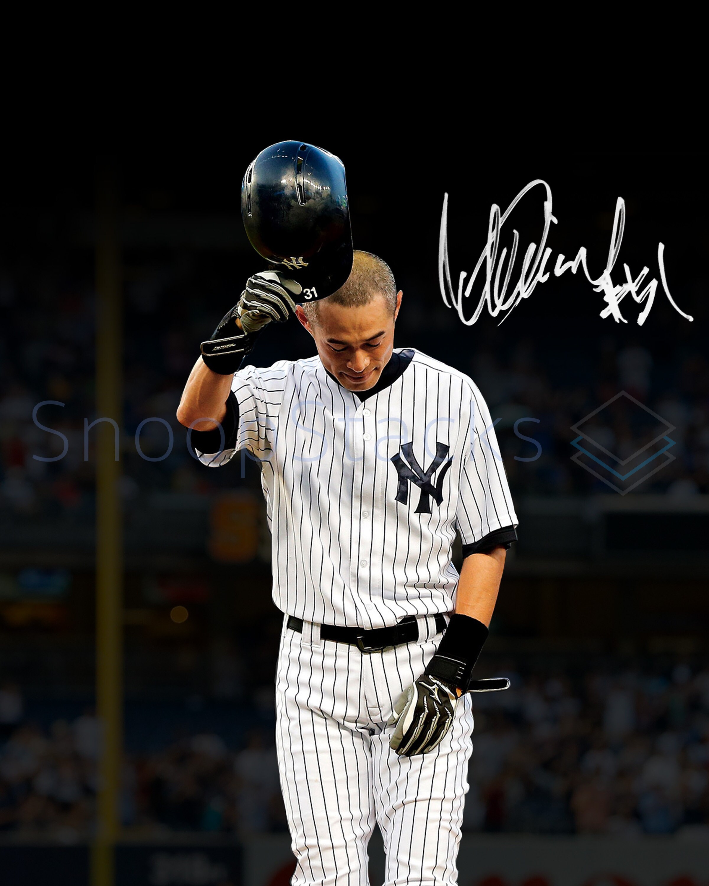 Ichiro Suzuki 8x10 Glossy Photo RP Autograph Signature Unique Custom ...