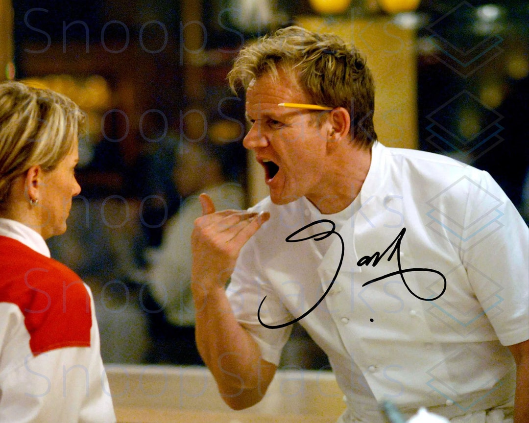 Gordon Ramsay Signed 8x10 Glossy Photo Autographed RP Signature Print ...