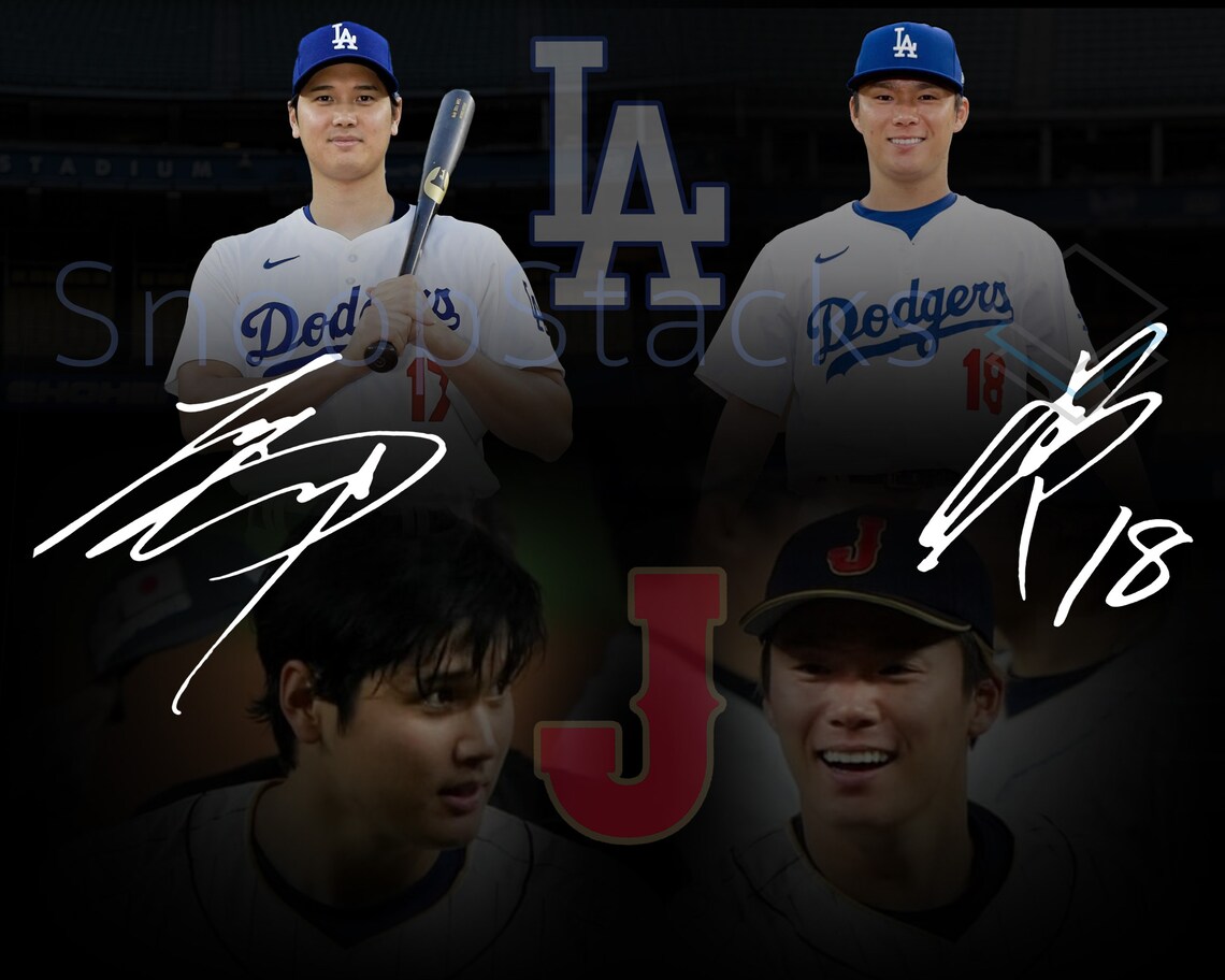 Shohei Ohtani Yoshinobu Yamamoto 8x10 Glossy Photo RP Autograph ...