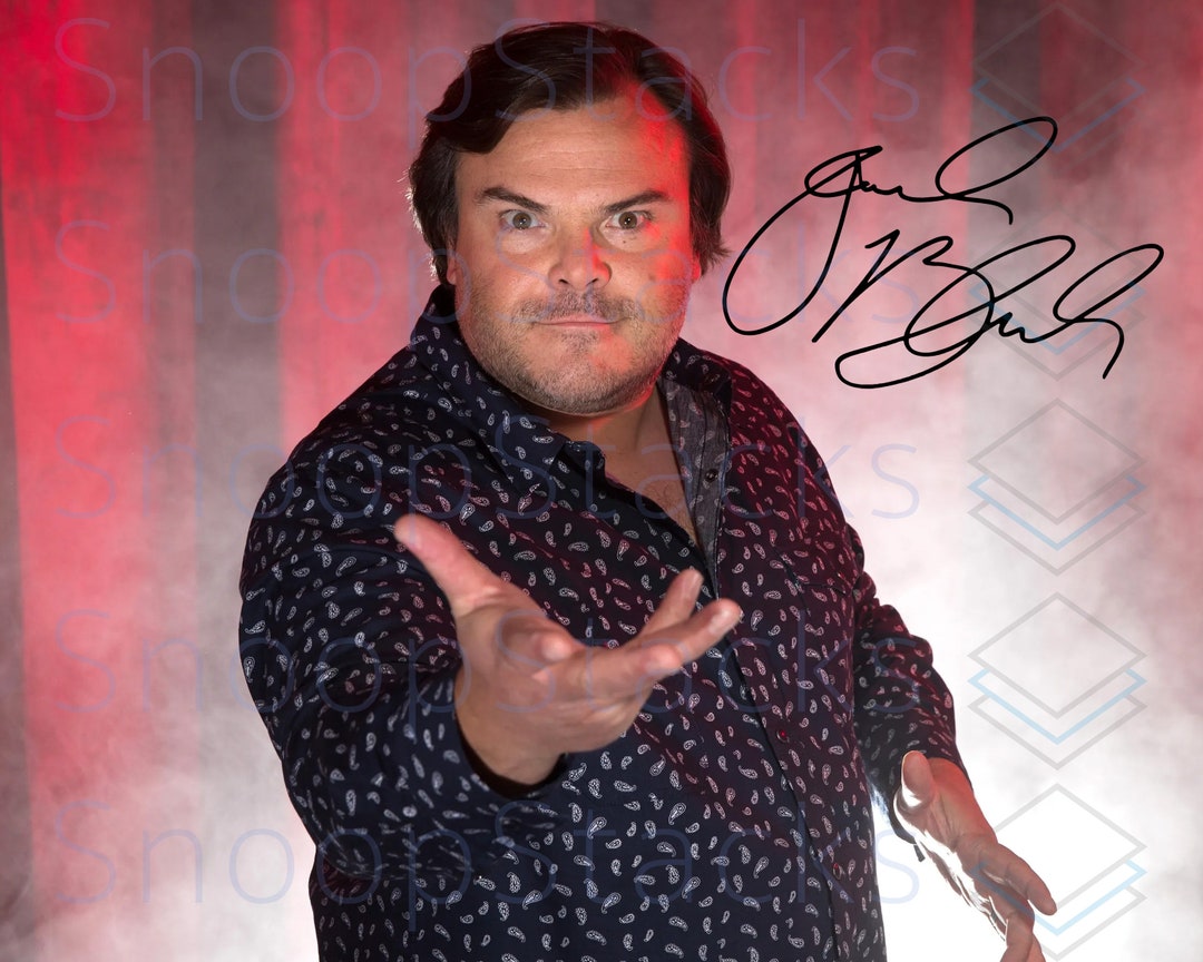 Jack Black Signed 8x10 Glossy Photo Autographed RP Signature Print ...