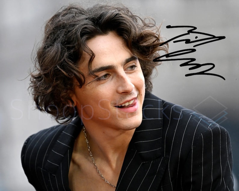 Timothée Chalamet Signed 8x10 Glossy Photo RP Autograph Photograph ...