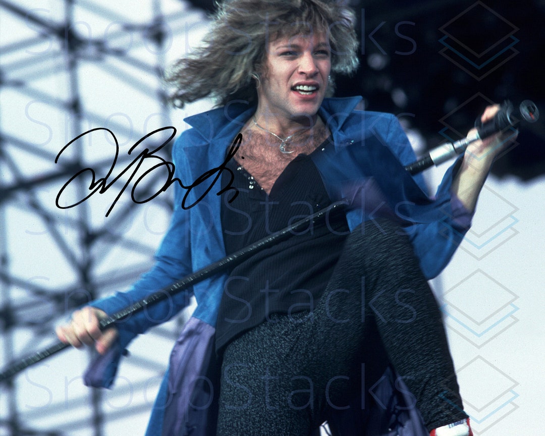 Jon Bon Jovi Signed 8x10 Glossy Photo Autographed RP Signature Print Poster Pic Wall Art Decor ...