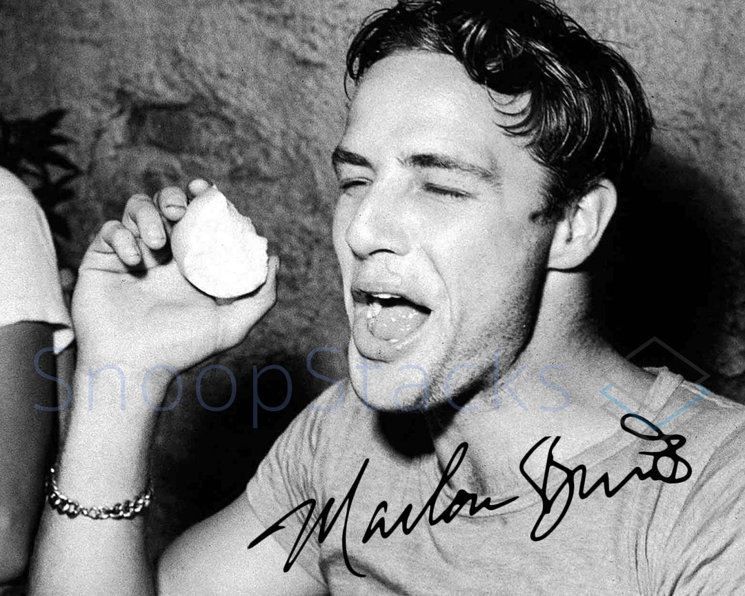 Marlon Brando Signed 8x10 Glossy Photo Autographed RP Signature ...