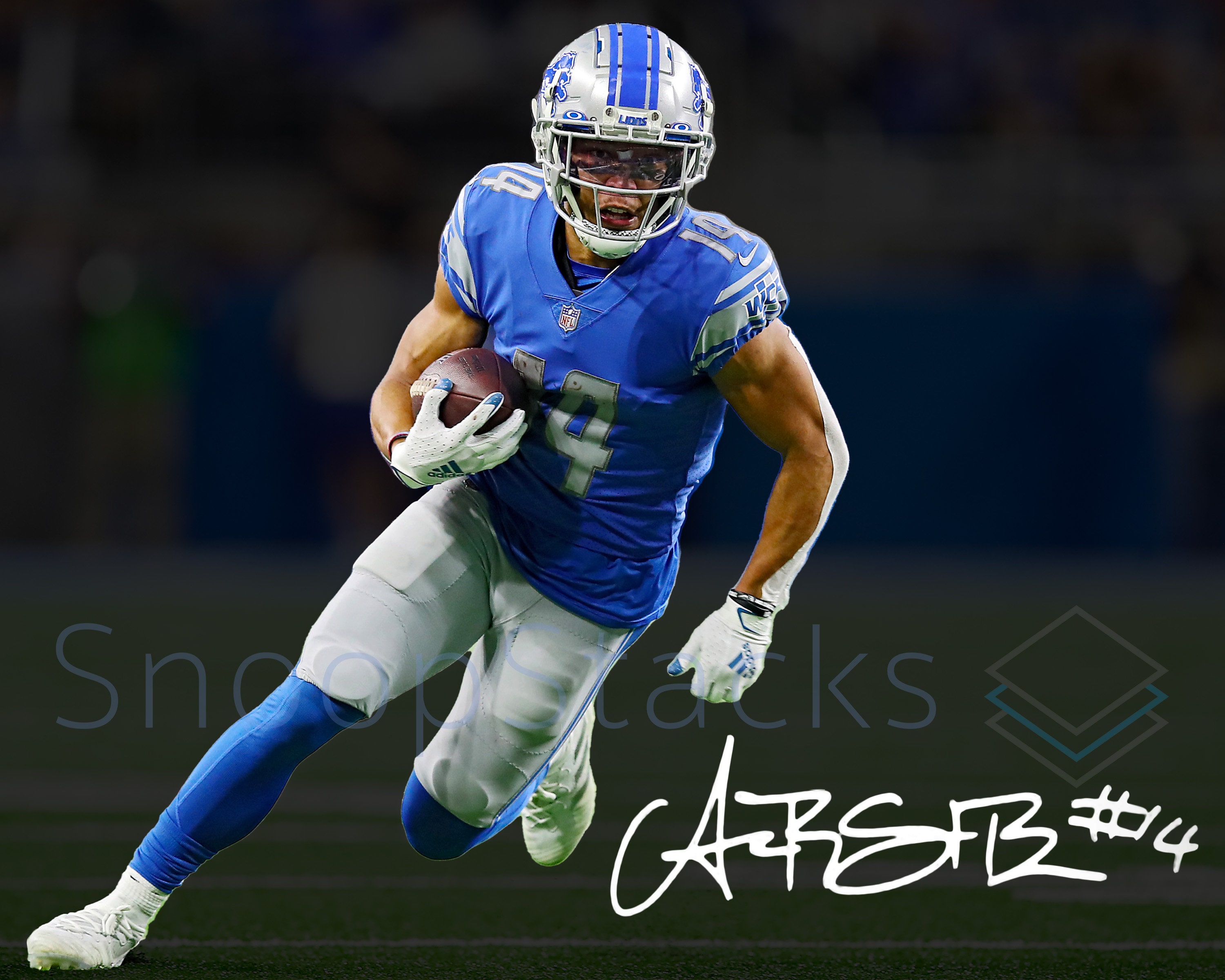 Amon-ra St. Brown Signed 8x10 Glossy Photo Autographed RP Signature ...