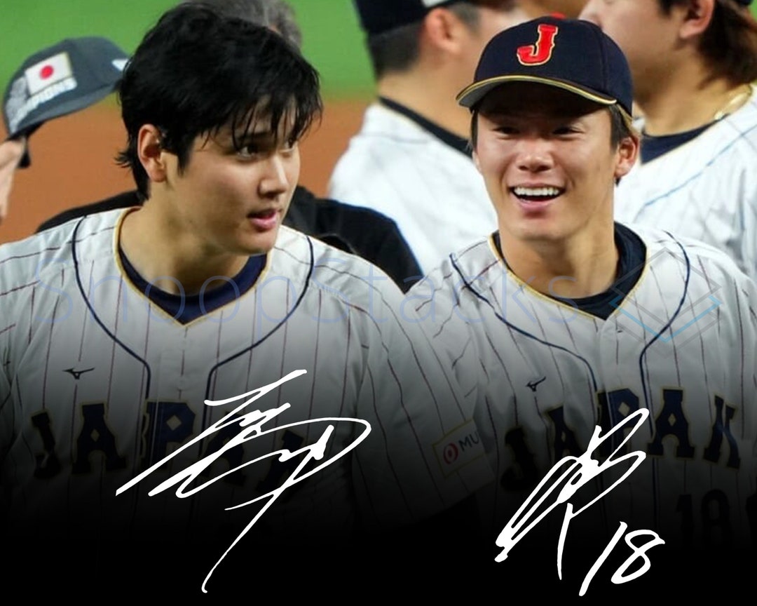 Shohei Ohtani Yoshinobu Yamamoto 8x10 Glossy Photo RP Autograph ...