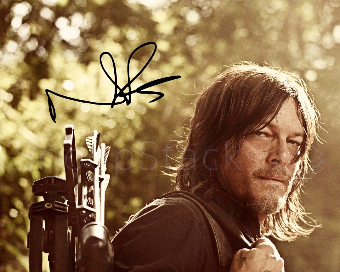 Norman Reedus Signed 8x10 Glossy Photo Autographed RP Signature ...