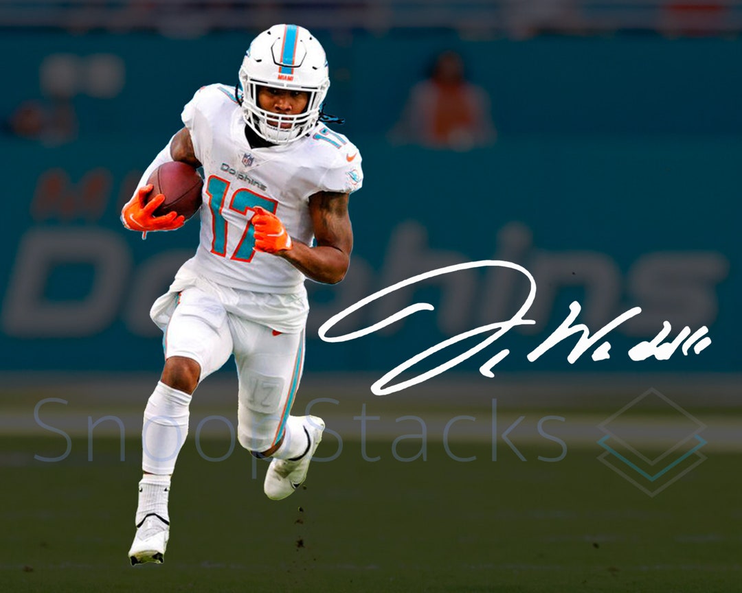 Jaylen Waddle Signed 8x10 Glossy Photo Autographed RP Signature ...