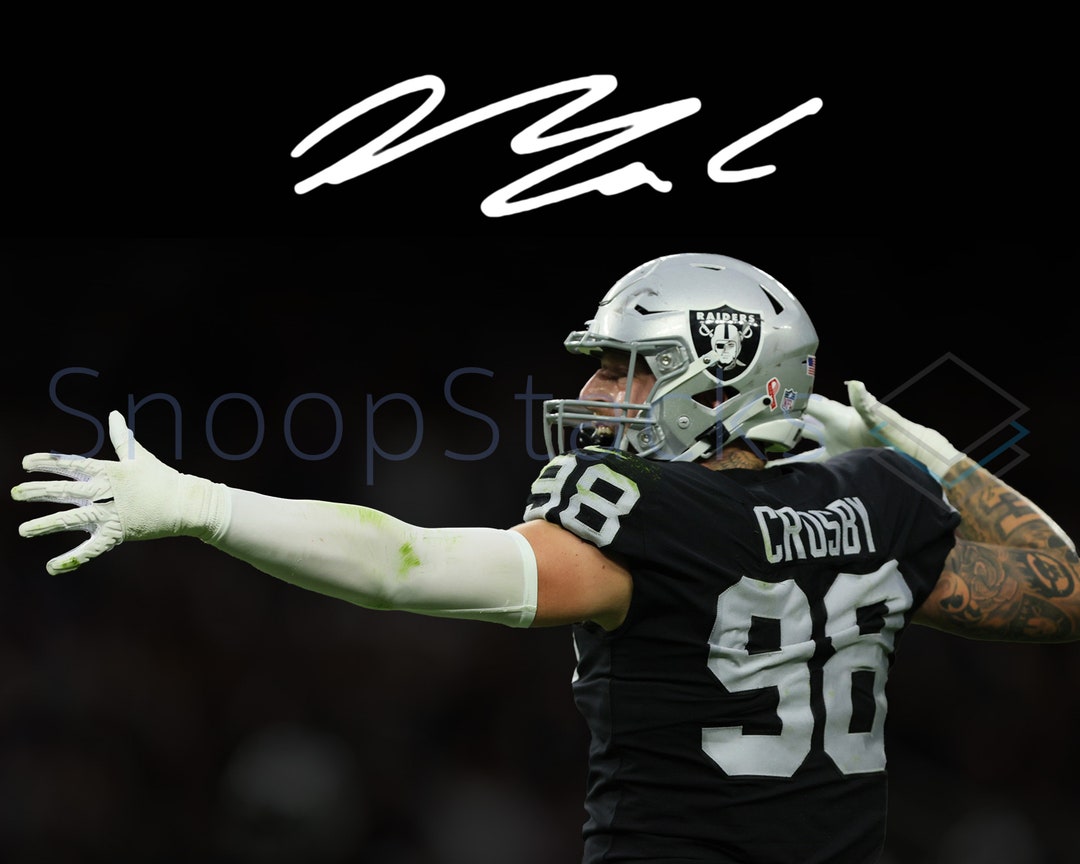 Maxx Crosby Signed 8x10 Glossy Photo Autographed RP Signature ...