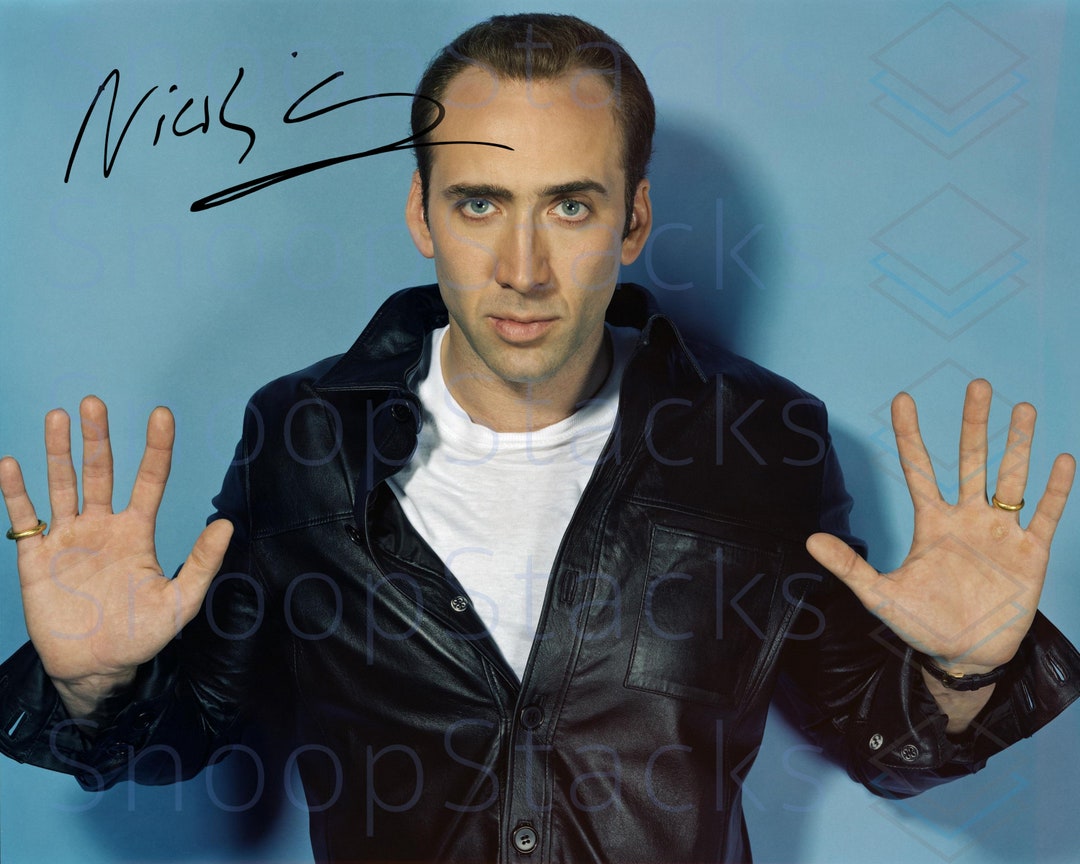 Nicolas Cage Signed 8x10 Glossy Photo Autographed RP Signature Print ...