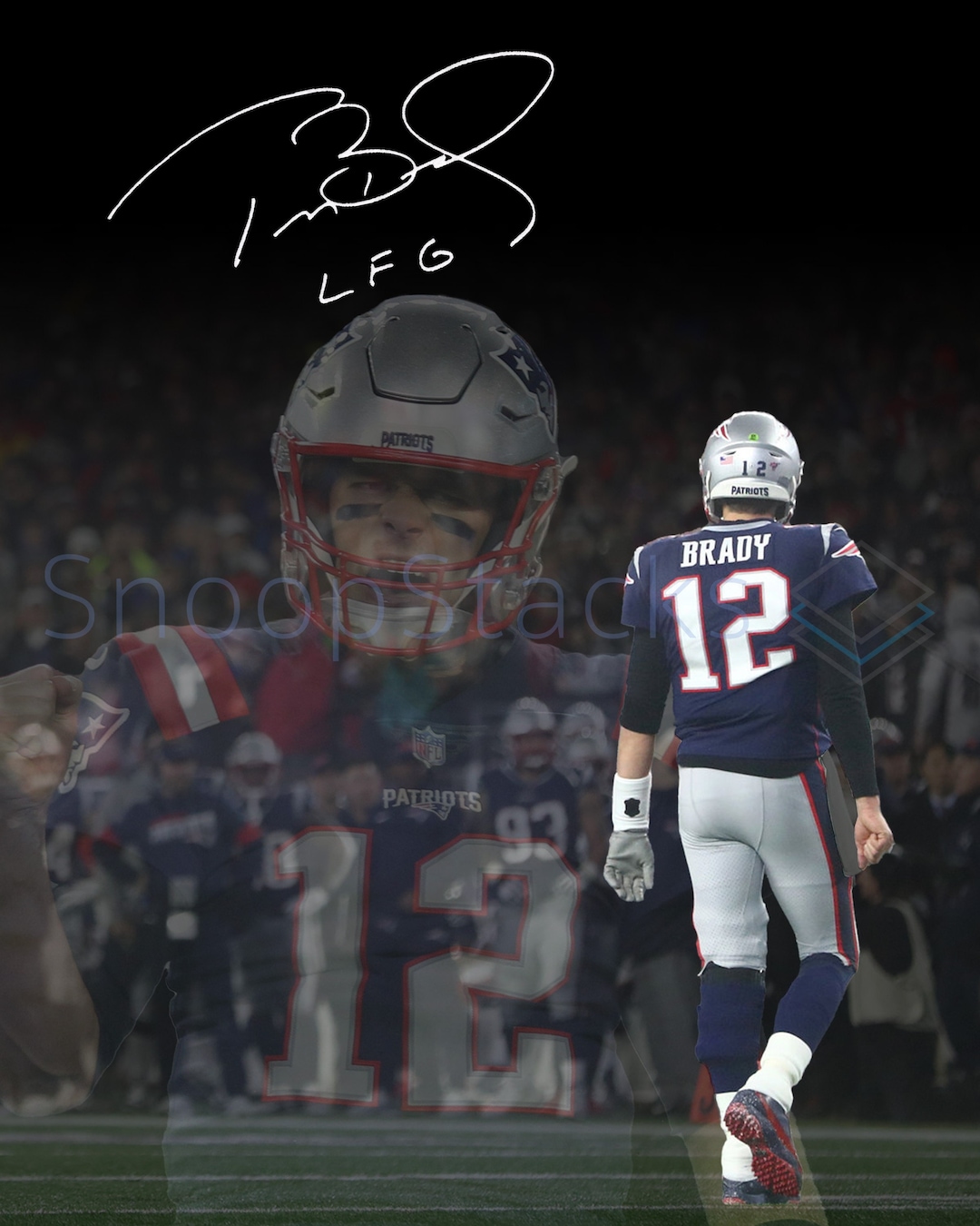 Tom Brady Signed 8x10 Glossy Photo Autographed RP Signature Photograph ...