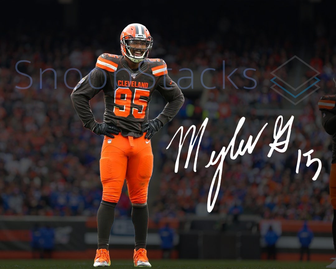 Myles Garrett 8x10 Glossy Photo RP Autograph Signature Unique ...