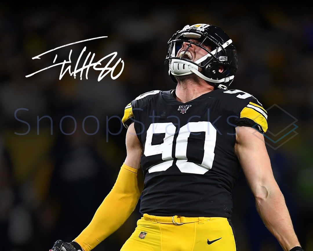 TJ Watt Signed 8x10 Glossy Photo Autographed RP Signature Photograph ...