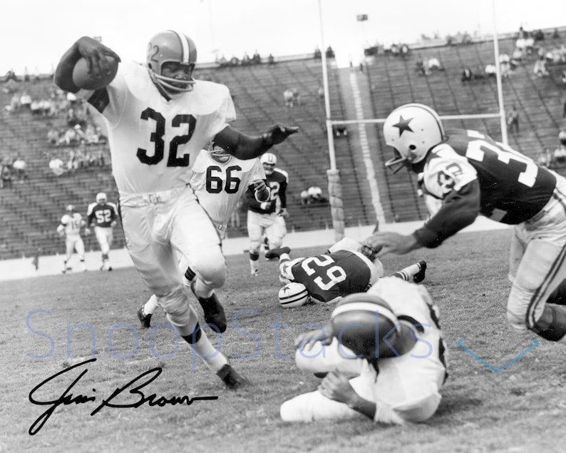 Jim Brown 8x10 Glossy Photo RP Autograph Signature Unique Photograph ...