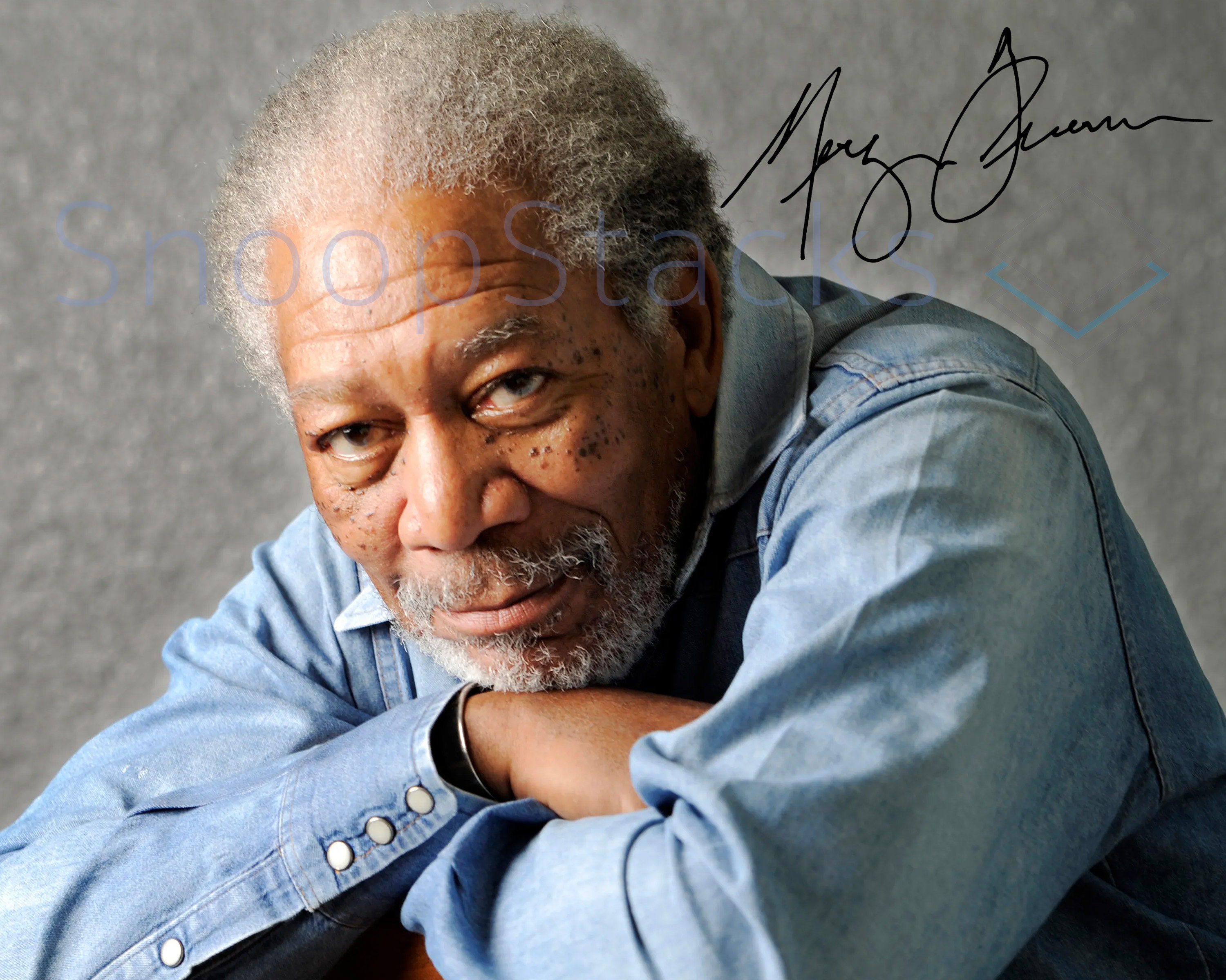 Morgan Freeman Signed 8x10 Glossy Photo RP Autograph Photograph Print ...