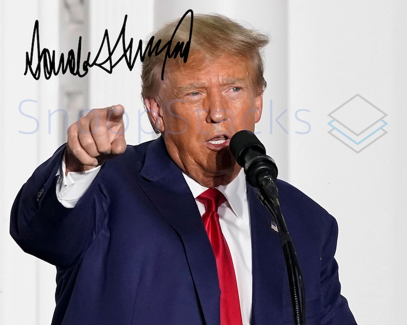 Donald Trump Signed 8x10 Glossy Photo Autographed RP Signature ...