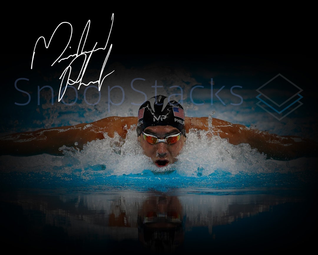 Michael Phelps Signed 8x10 Glossy Photo Autographed RP Signature Print ...
