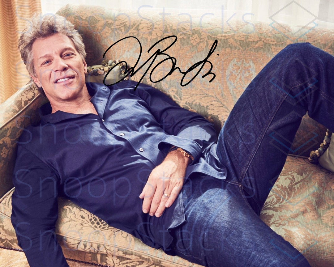 Jon Bon Jovi Signed 8x10 Glossy Photo Autographed RP Signature Print ...