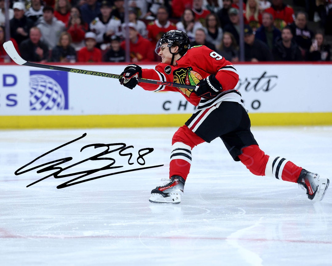 Connor Bedard Signed 8x10 Glossy Photo Autographed RP Print Poster Photograph Chicago Blackhawks ...