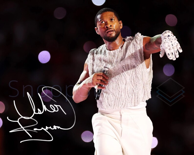 Usher Raymond Signed 8x10 Glossy Photo Autographed RP Signature ...