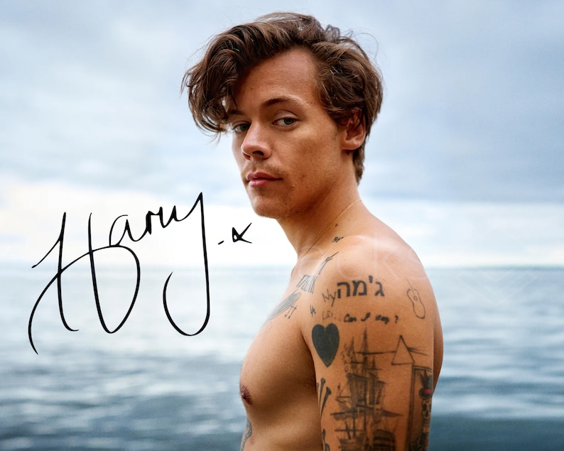 Harry Styles Signed 8x10 Glossy Photo Autograph RP Poster Print ...