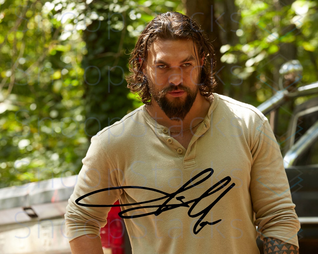 Jason Mamoa Signed 8x10 Glossy Photo Autographed RP Signature Print ...