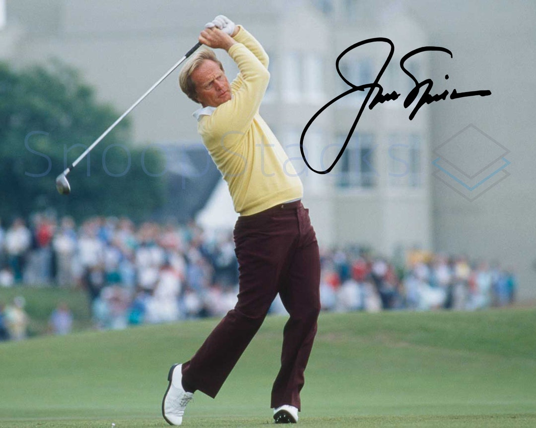 Jack Nicklaus Signed 8x10 Glossy Photo Autographed RP Signature ...