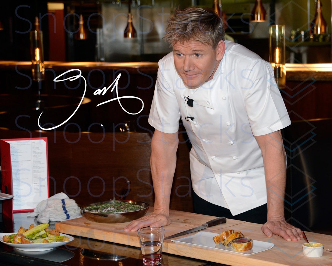 Gordon Ramsay Signed 8x10 Glossy Photo Autographed RP Signature Print ...
