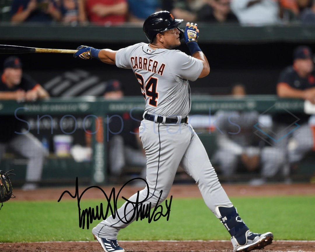 Miguel Cabrera Signed 8x10 Glossy Photo Autographed RP Photograph Print ...