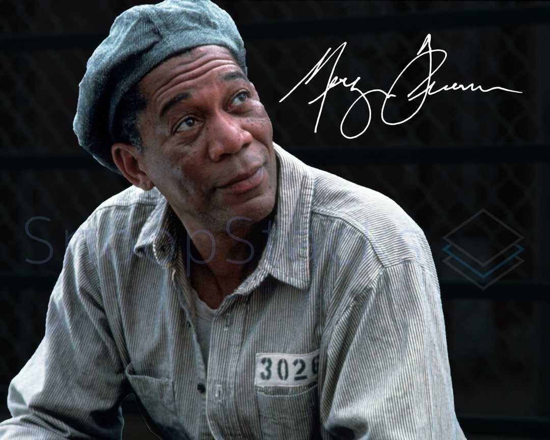 Morgan Freeman Signed 8x10 Glossy Photo RP Autograph Photograph Print ...