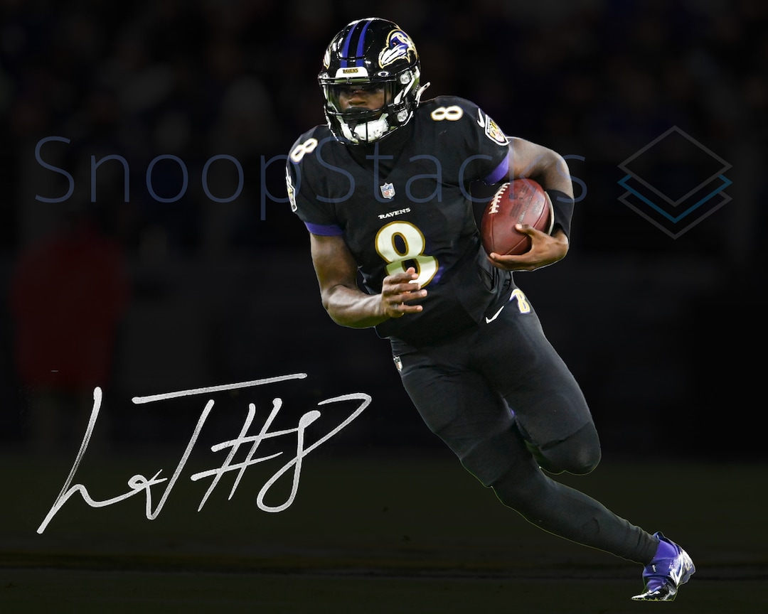 Lamar Jackson Signed 8x10 Glossy Photo Autographed RP Signature ...
