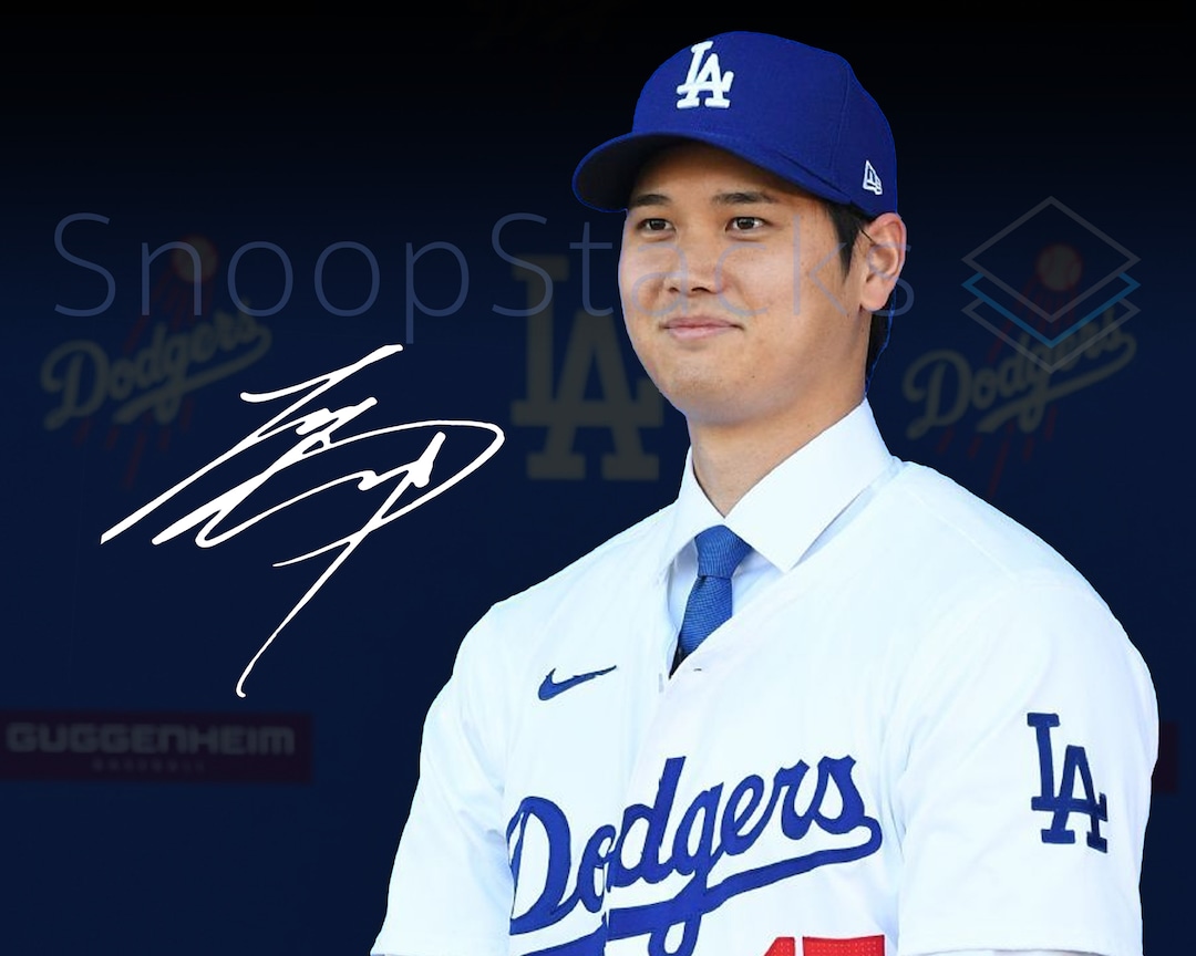 Shohei Ohtani 8x10 Glossy Photo RP Autograph Signature Unique Photograph Print Poster Los ...