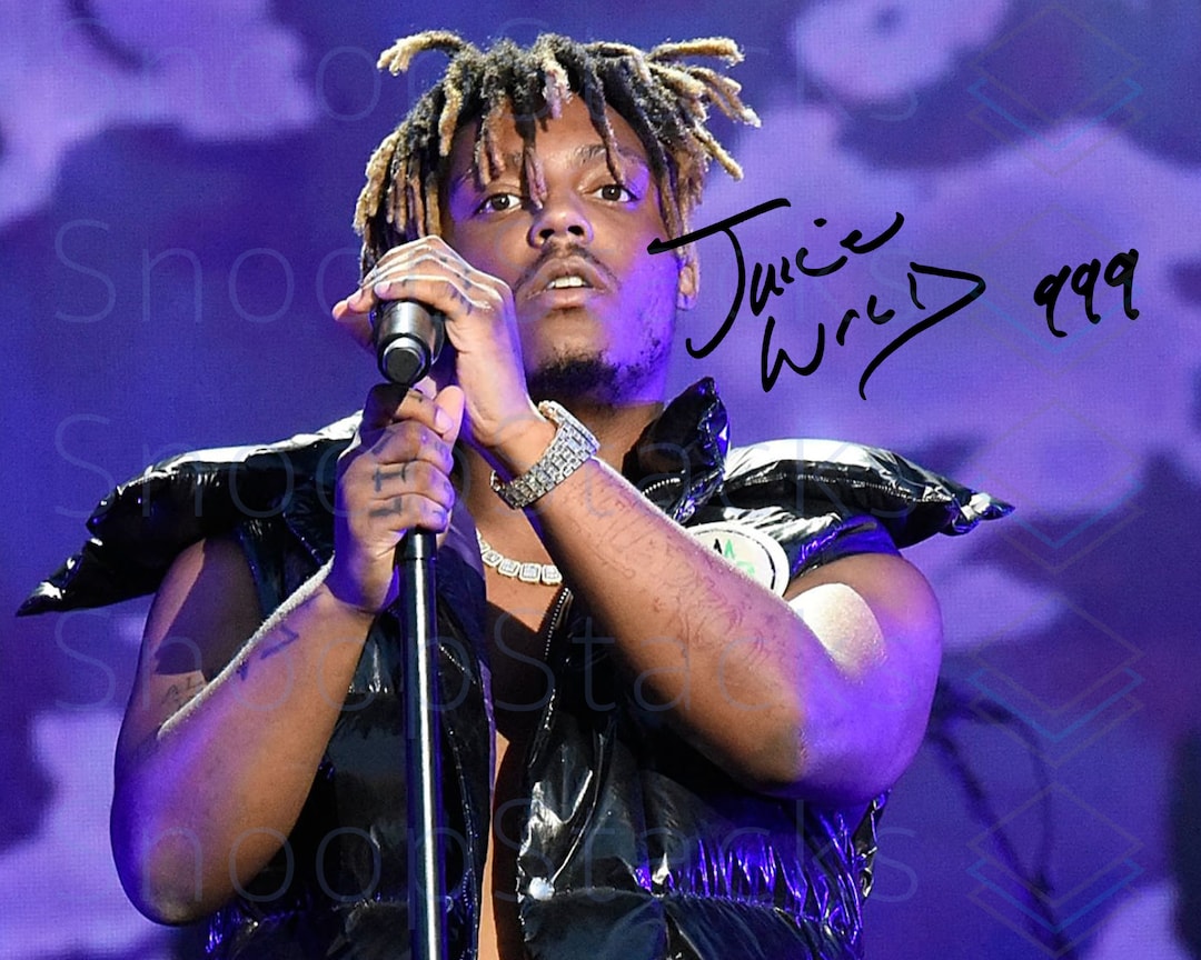 Juice WRLD Signed 8x10 Glossy Photo Autographed RP Signature Print ...