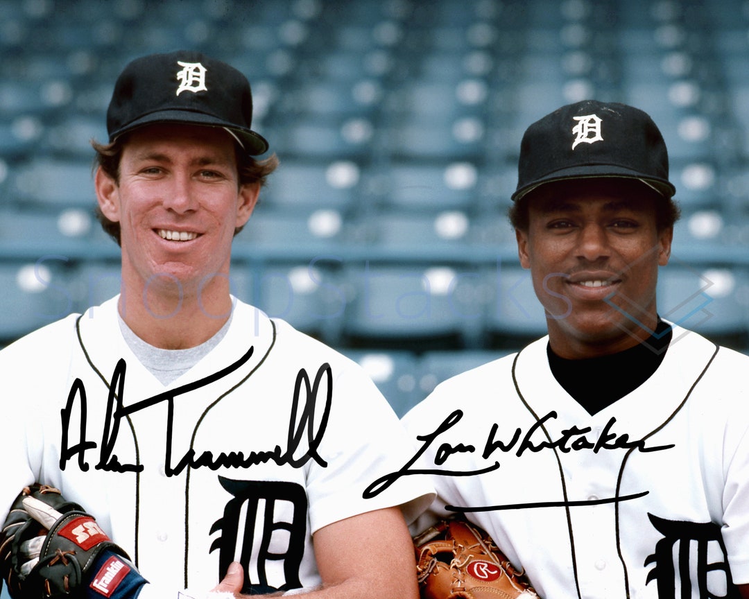 Alan Trammell Lou Whitaker Signed 8x10 Glossy Photo Autographed RP ...