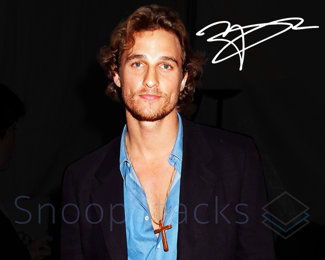Matthew Mcconaughey Signed 8x10 Glossy Photo RP Autograph Photograph ...
