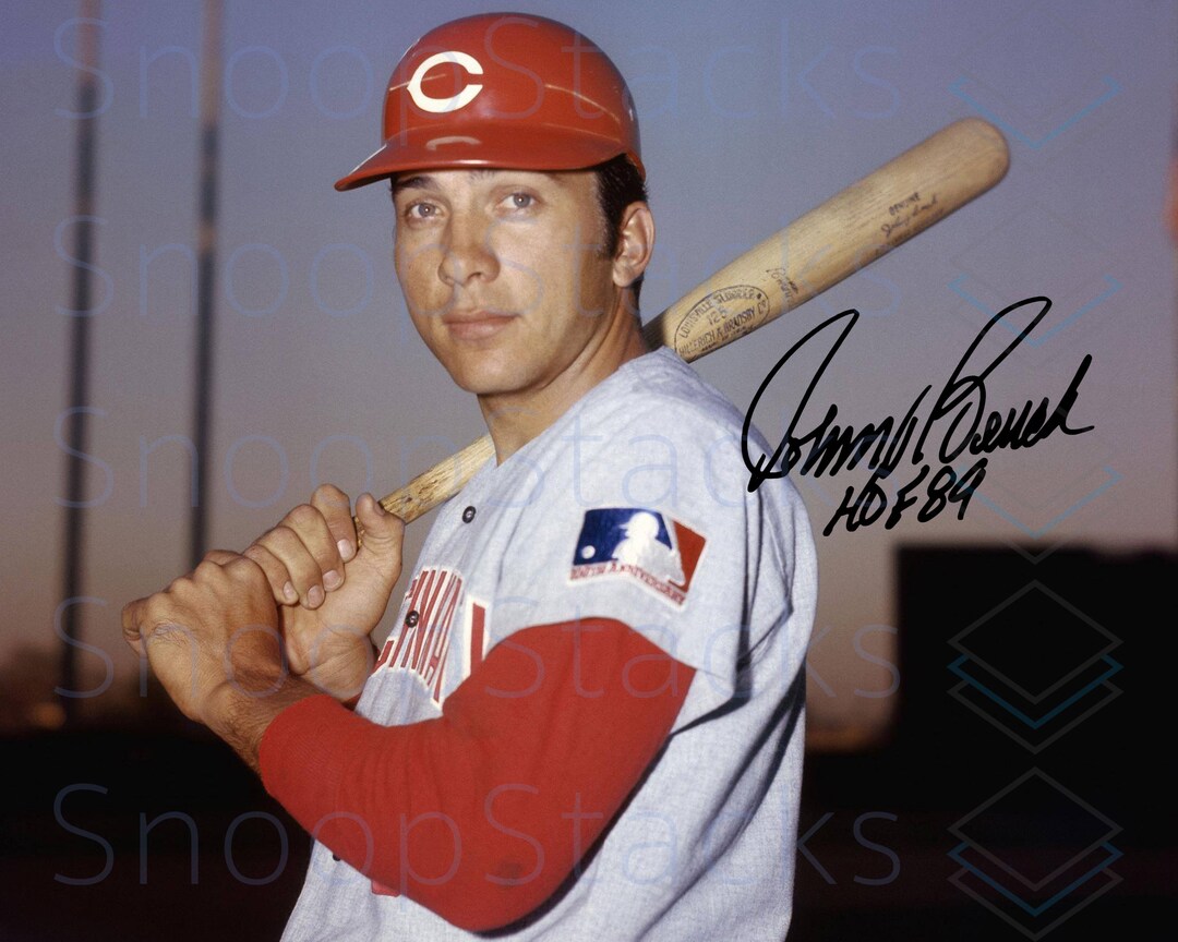 Johnny Bench Signed 8x10 Glossy Photo Autographed RP Signature Print ...