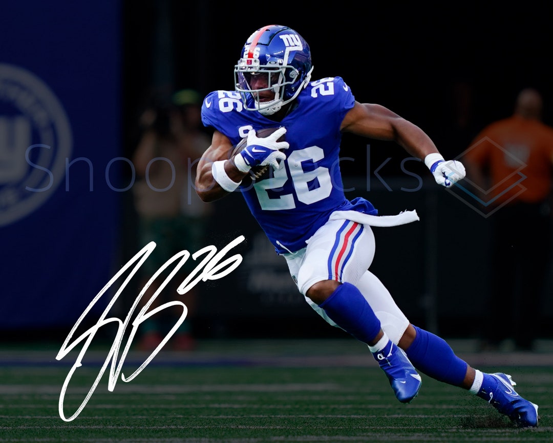 Saquon Barkley Signed 8x10 Glossy Photo Autographed RP Signature ...