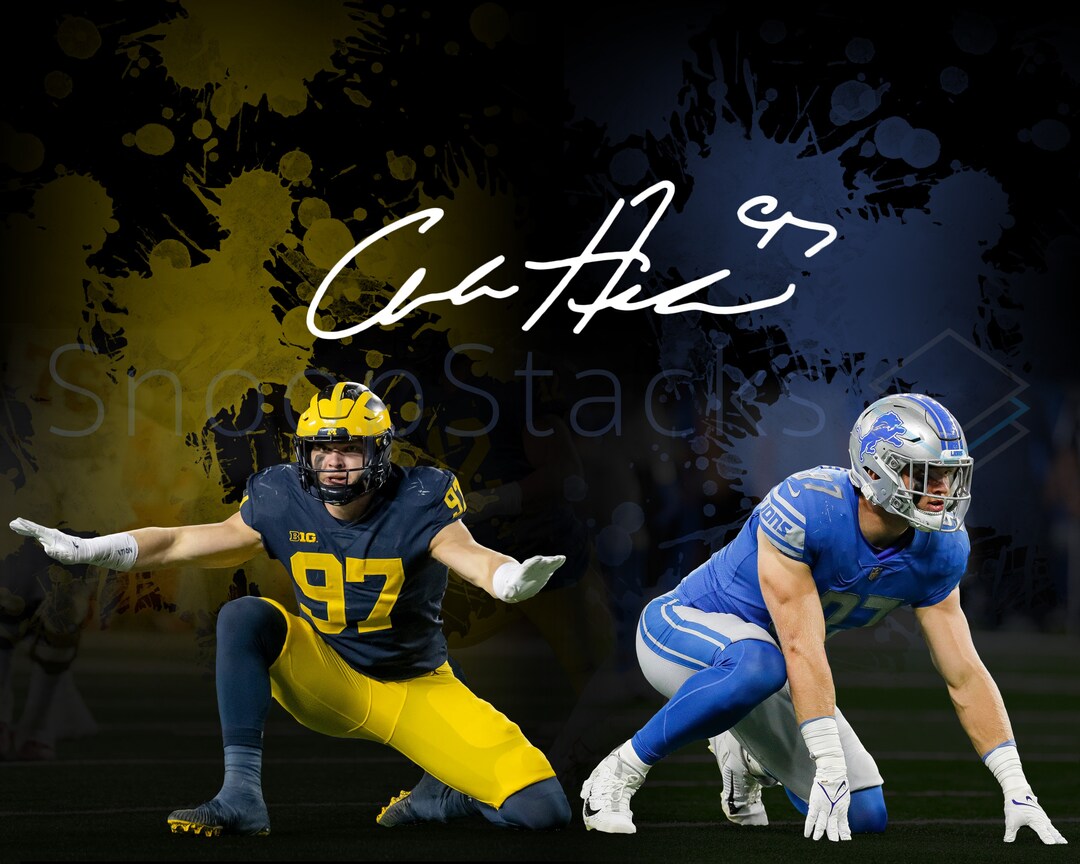 Aidan Hutchinson Signed 8x10 Glossy Photo Auto RP Signature Photo Print ...