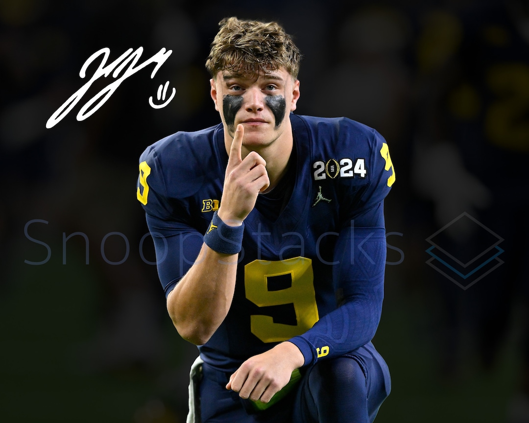 J.J. Mccarthy Signed 8x10 Glossy Photo Autographed RP Print Poster ...